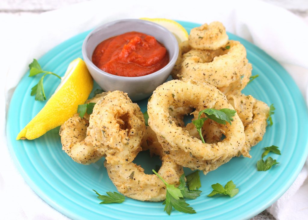 garlic fried calamari wide