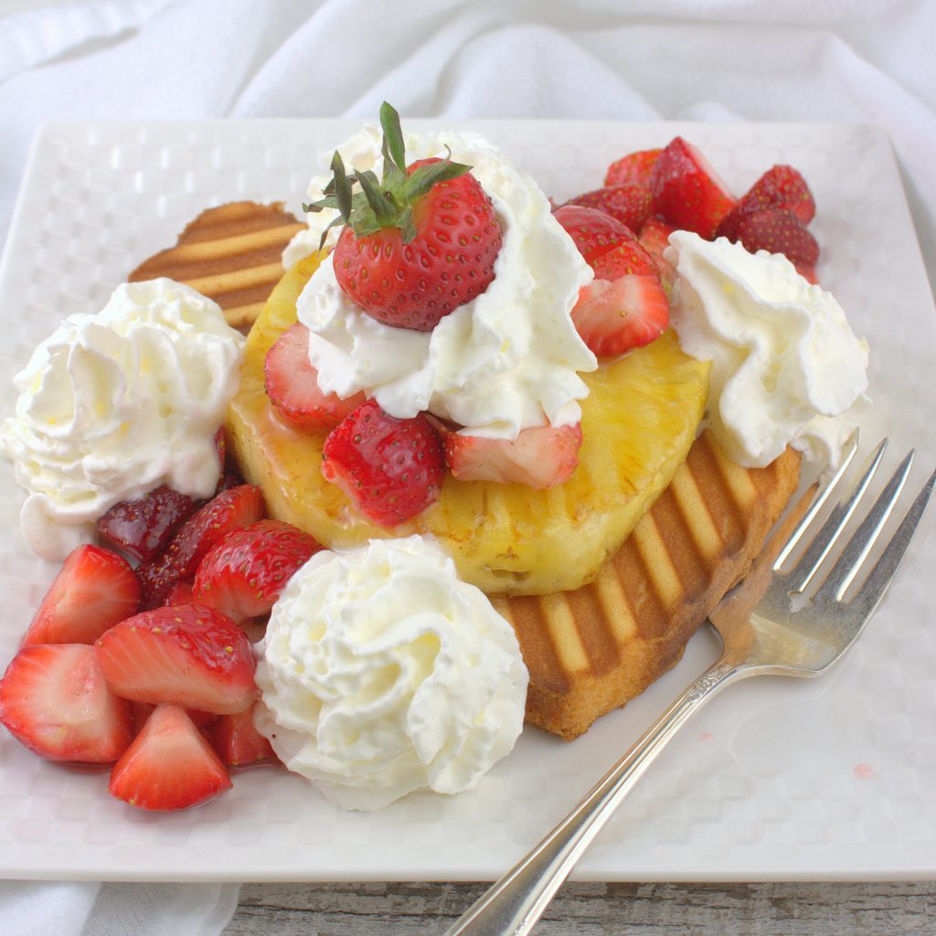 Grilled Strawberry Pineapple Shortcake