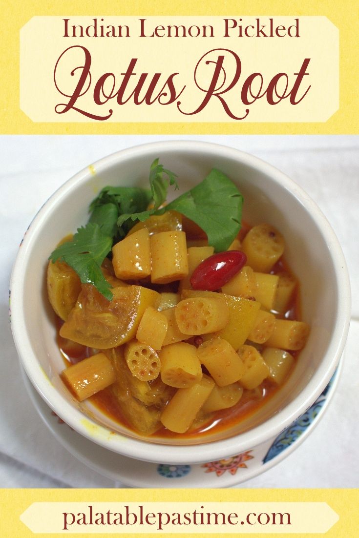 lemon pickled lotus root pin – Palatable Pastime Palatable Pastime