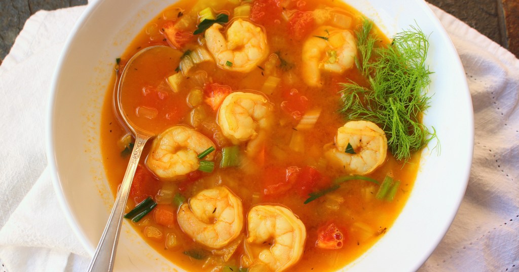 Shrimp in Tomato Saffron Broth – Palatable Pastime Palatable Pastime